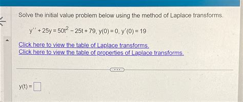 Solve The Initial Value Problem Below Using The