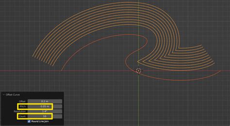 3d View Curve Generated From Outline Tool Using Curve Tools Does Not