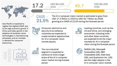 컴퓨터 비전 Ai 연간 215 성장하며 약진2028년 시장 규모 457억 달러 전망