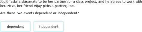 IXL Identify Independent And Dependent Events Geometry Practice