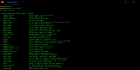 Manage Kvm Virtual Machines With Virsh Program Ostechnix