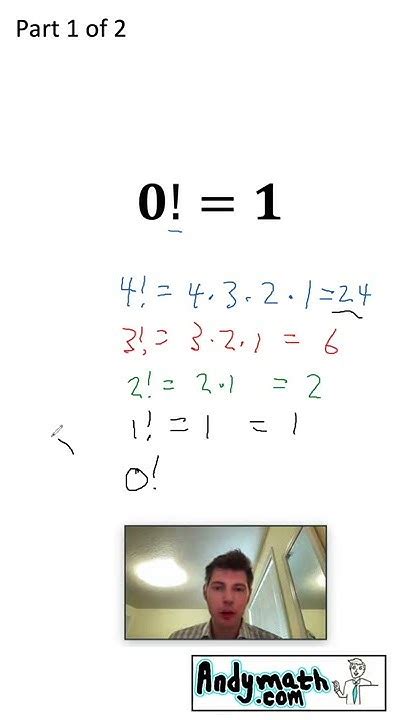 Zero Factorial Equals 1 0 1 Part 2 Shorts Youtube