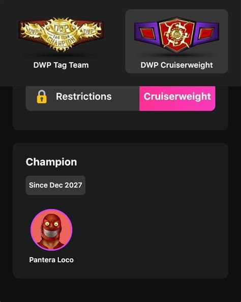 My Current Dwp Roster Rwrestlinggm