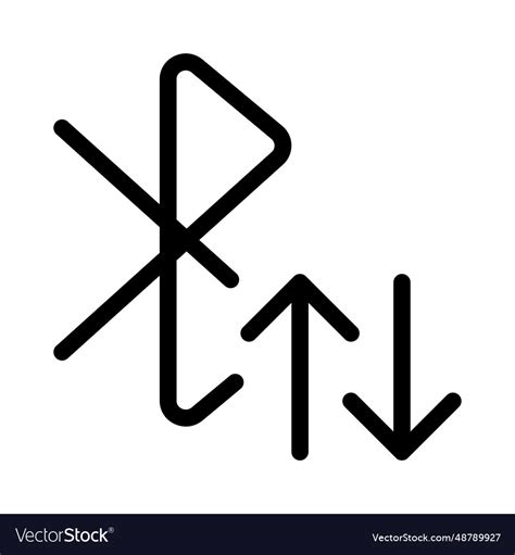 Using The Bluetooth Feature For Data Transfer Vector Image