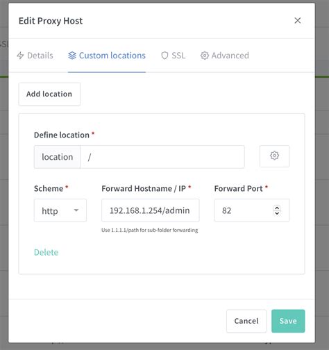 Custom Location Issue Nginxproxymanager Nginx Proxy Manager