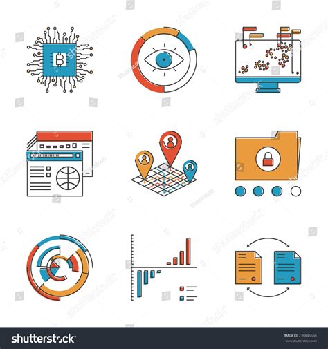 분석 및 예측을 위한 빅 데이터 스톡 벡터 로열티 프리 236846656 Shutterstock