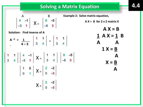 Ppt Algebra 2 Chapter 4 Notes Matrices And Determinants Powerpoint