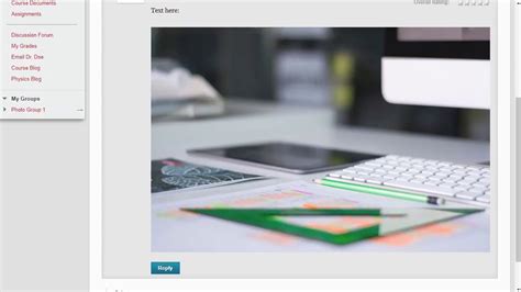 blackboard tutorial embed image in discussion post youtube