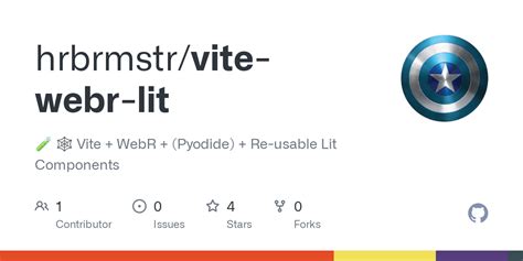 Github Hrbrmstrvite Webr Lit 🧪 🕸️ Vite Webr Pyodide Re