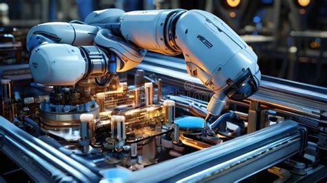 Robotic Arms Working On A Factory Conveyor Belt Stock Video Video Of Automated Engineering