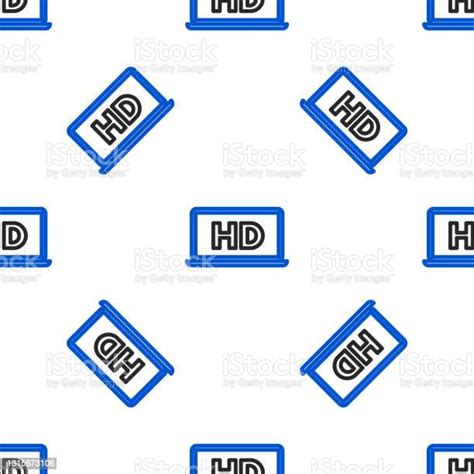 Hd 비디오 기술 아이콘이 있는 라인 랩톱 화면은 흰색 배경에 매끄러운 패턴을 분리합니다 다채로운 개요 개념 벡터 0명에 대한 스톡 벡터 아트 및 기타 이미지 Istock