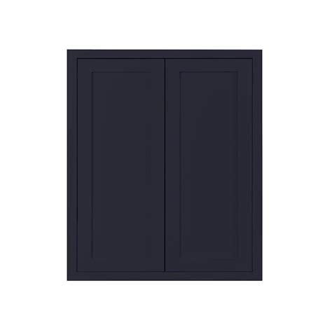 Maplevilles Cabinetry 27 X 30 Oxford Blue Inset Modern Shaker Style