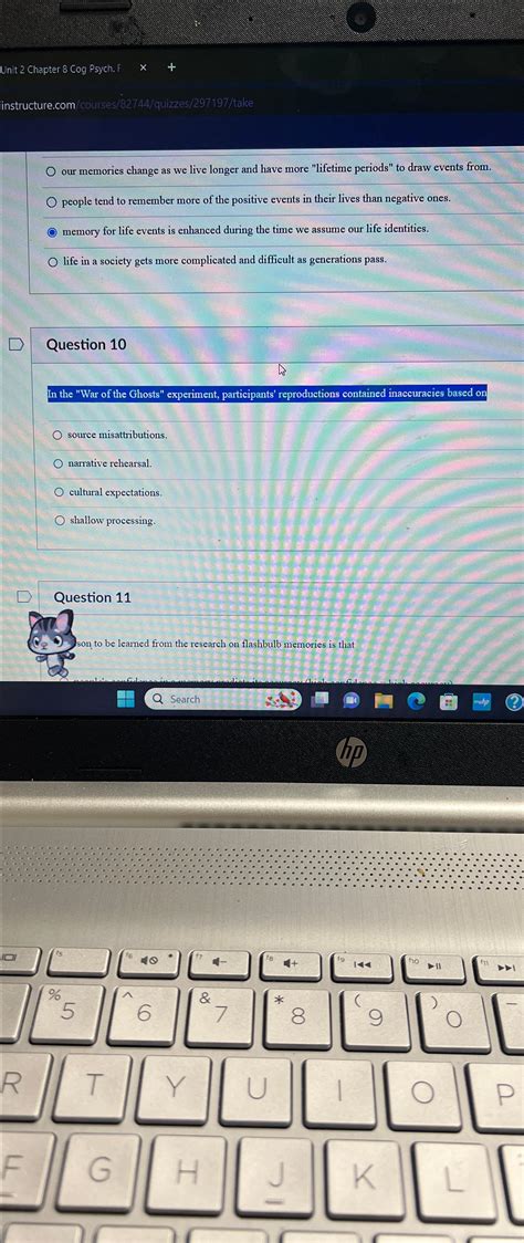Solved Unit 2 Chapter 8 Cog Psych F Instructure Comour Chegg Com