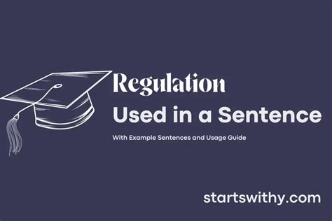 Regulation In A Sentence Examples 21 Ways To Use Regulation