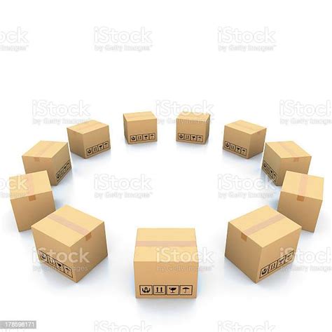 흰색 배경의 판지 상자에 3d 일러스트 갈색에 대한 스톡 사진 및 기타 이미지 갈색 나무 상자 단일 객체 Istock