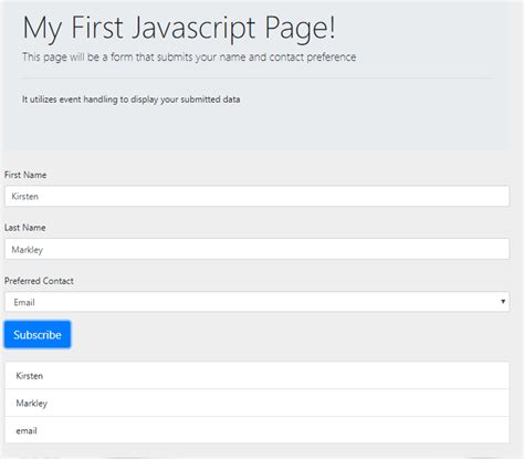 Solved Create A Webpage Form That Accepts A First Name Last Chegg Com
