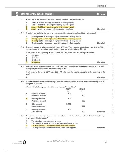 Bpp F3 Kit Pdf Debits And Credits Bookkeeping Bpp F3 Kit Pdf Debits And Credits Bookkeeping