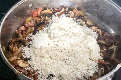 Bacon Mushroom Risotto From Italy Lizzy Loves Food