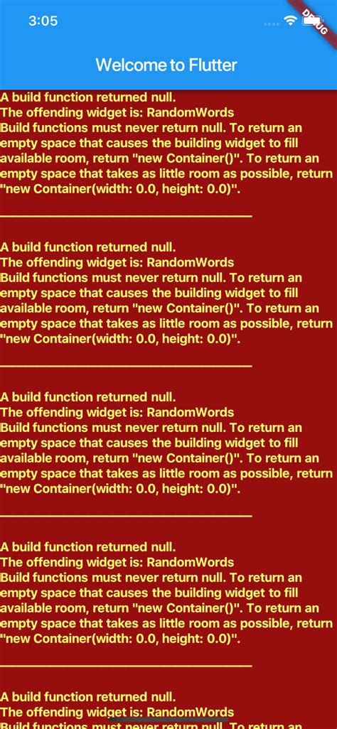 Error Handling Disable Flutters Red Screen Of Death Stack Overflow