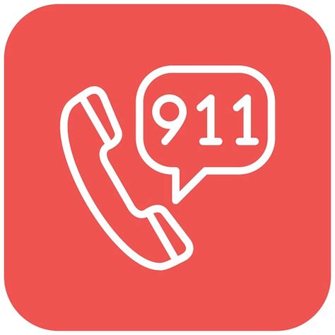 Premium Vector Call 911 Vector Illustration