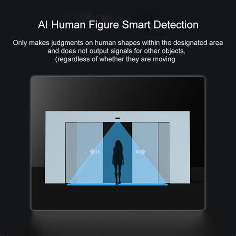 Human Figure Recognition Sensor Anti Pinch Sensor For Automatic Doors