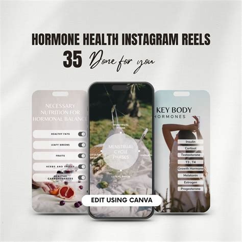 Womens Hormone Health Instagram Reels Template Hormonal Balance