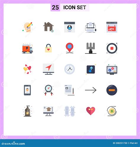 25 Creative Icons Modern Signs And Symbols Of Monoblock Coding