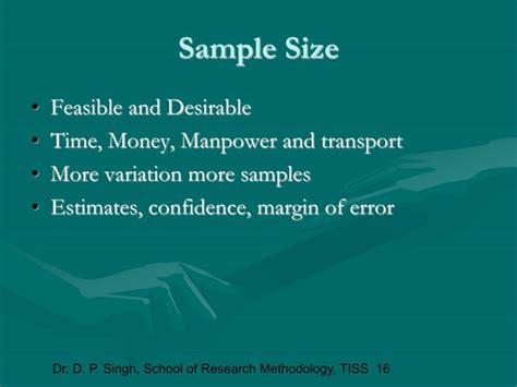 Sampling Methods D P Singh Ppt