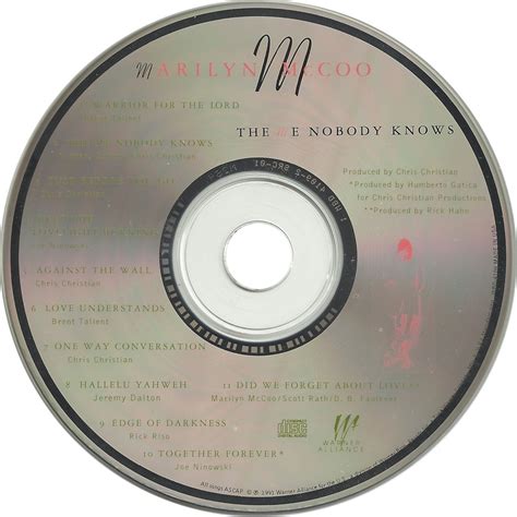 Car Tula Cd De Marilyn Mccoo The Me Nobody Knows Portada