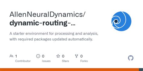 GitHub AllenNeuralDynamics Dynamic Routing Capsule Template A Starter Environment For