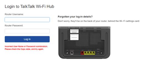 Router Password Not Working Talktalk Help And Support