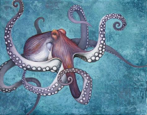 Octopus Wall Art On Canvas At Scarlett Tenison Woods Blog