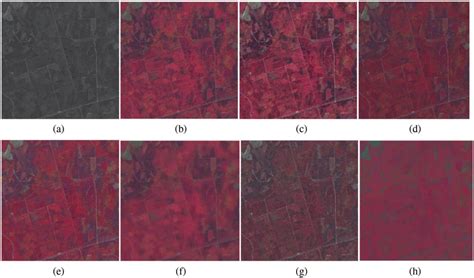 Fusion Results Of Landsat 7 Etm Data A Pan Data B Ms Data C Download Scientific