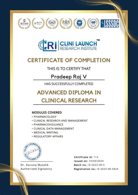 Pradeep Raj V On Linkedin Clinicalresearch Certification Professionaldevelopment… 14 Comments