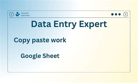 Do Copy Paste Data Sheet Work By Fatehaslma Fiverr