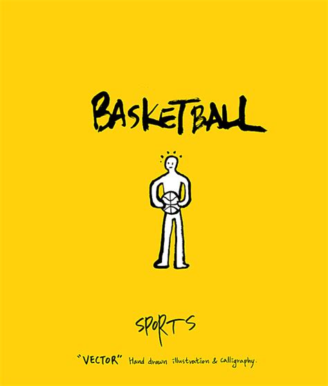 유토이미지 손으로 그린 농구 일러스트