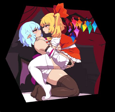Rule 34 2girls Animated Ascot Back Bow Bare Shoulders Bat Wings