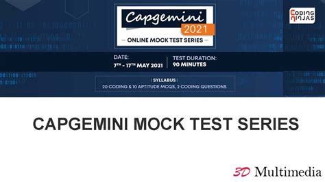 Capgemini Mock Test Series Coding Ninjas Online Mock Test Series Youtube