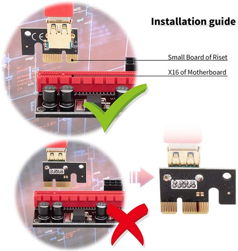 PCIe Riser For GPU PCIE Riser X To X Graphic Extension For Multiple Graphic Card Connection