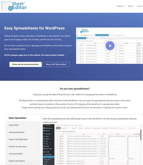 Trọn Bộ Wp Sheet Editor Pro Và Các Plugin đi Kèm