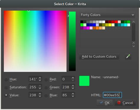 How Would You Get An Exact Hex Color On Krita Krita