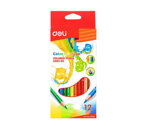 ფერადი ფანქარი 12 ფერი Deli Ec00200 Gbl