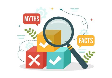 Fact Check Vector Illustration With Myths Vs Facts News For Thorough