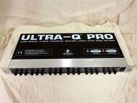 Behringer Peq2200 Ultra Q Pro Parametric Equalizer Reverb