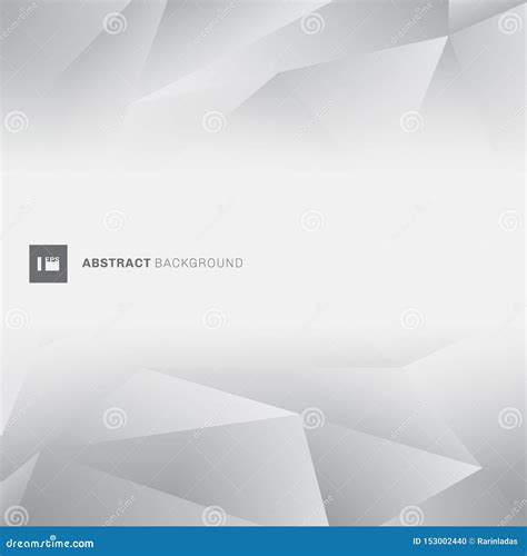 Abstract Gray Low Polygon Trendy Style With Space For Text Geometric Grey Color Polygons