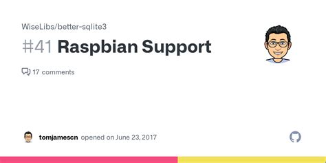 Raspbian Support · Issue 41 · Wiselibsbetter Sqlite3 · Github