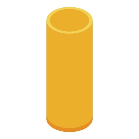 Premium Vector Gutter Yellow Pipe Icon Isometric Of Gutter Yellow Pipe Vector Icon For Web