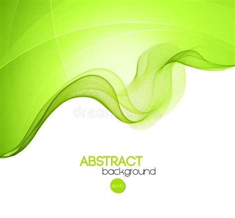 Abstract Curved Lines Background Template Stock Vector Illustration