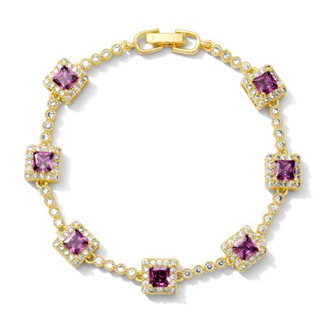Purple Diamond Bracelet Angelinac