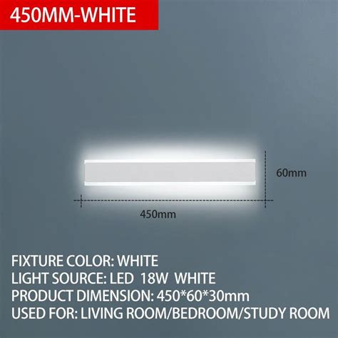 Nordic Minimalist ยาวโคมไฟติดผนังผนัง Led ที่ทันสมัย Light ห้องนั่งเล่นในที่ร่มห้องนอน Led ข้าง